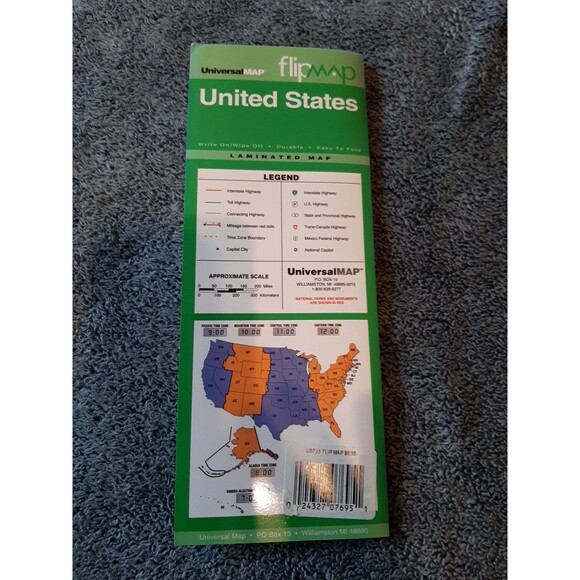 Other | Universalmap Flip Map United States Laminated | Poshmark
